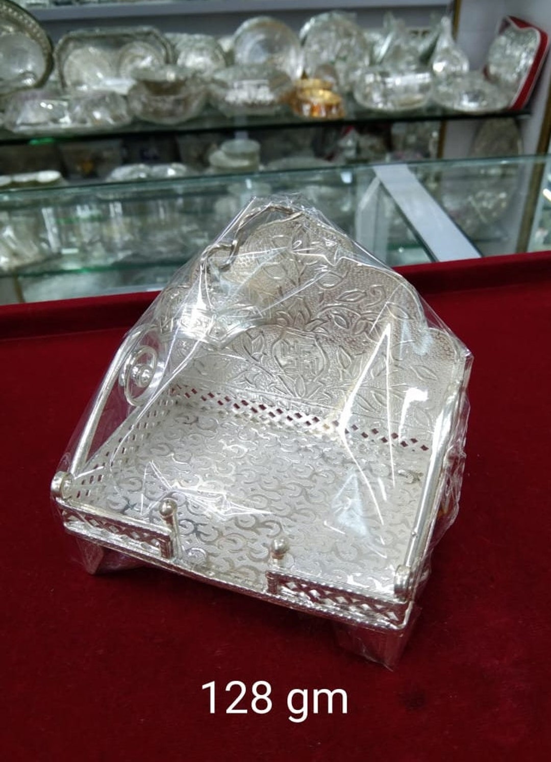 925 Pure Sterling Silver Small Size Sinhasan Suare Box Design - Etsy