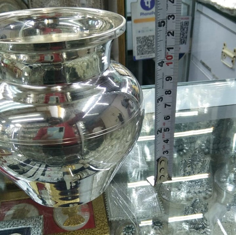 Pure Silver Kalash for Pooja Mandir – Lota, Silver Kalasam for Gift and ...