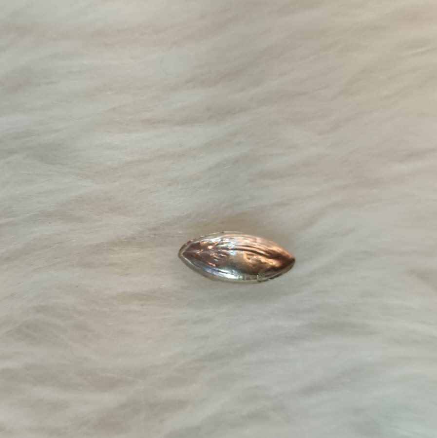 Cardamom in Pure Silver for Puja Offering Handmade Silver Dry Fruit ...