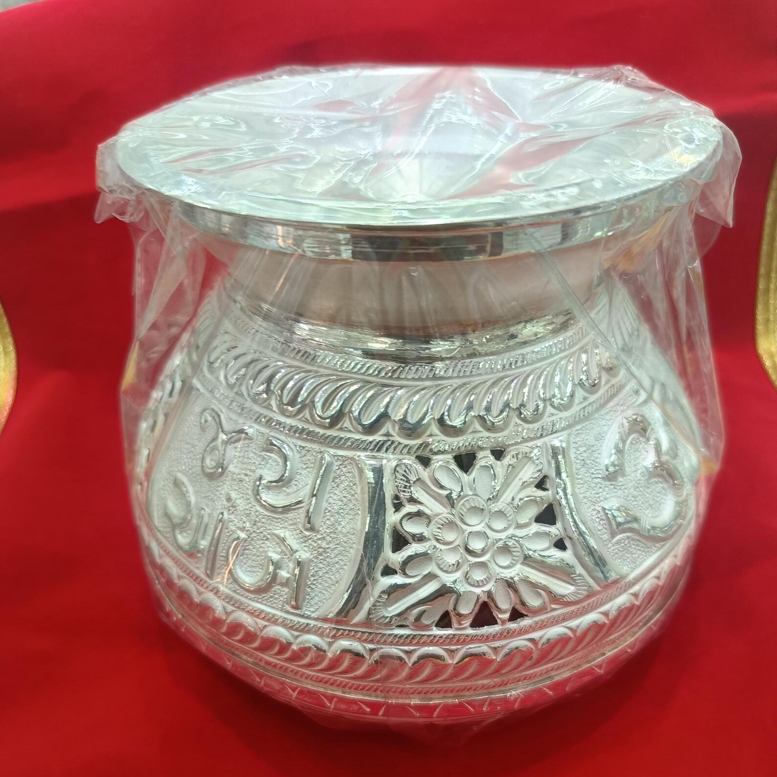Navratri Durga Mataji Garba Pot in Pure Silver | Kalash Garba Ghada - Etsy