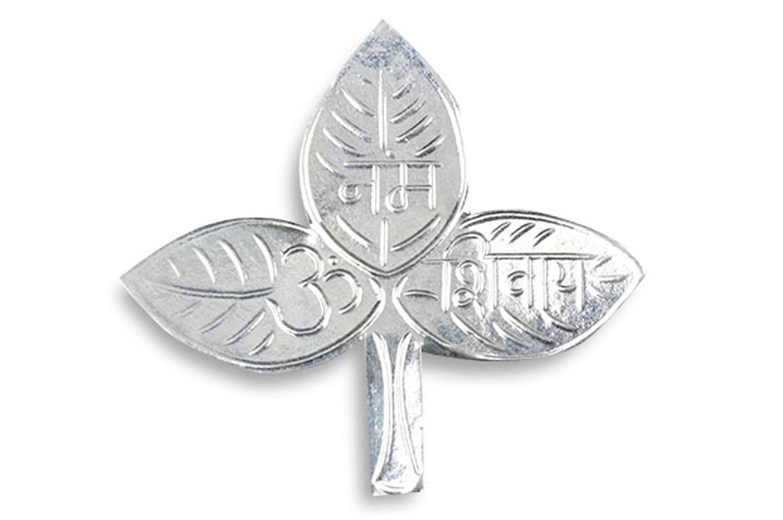 Beal Leaf Silver Shiva Asthothram Bilva Pathram Leaves, Patra in Silver ...
