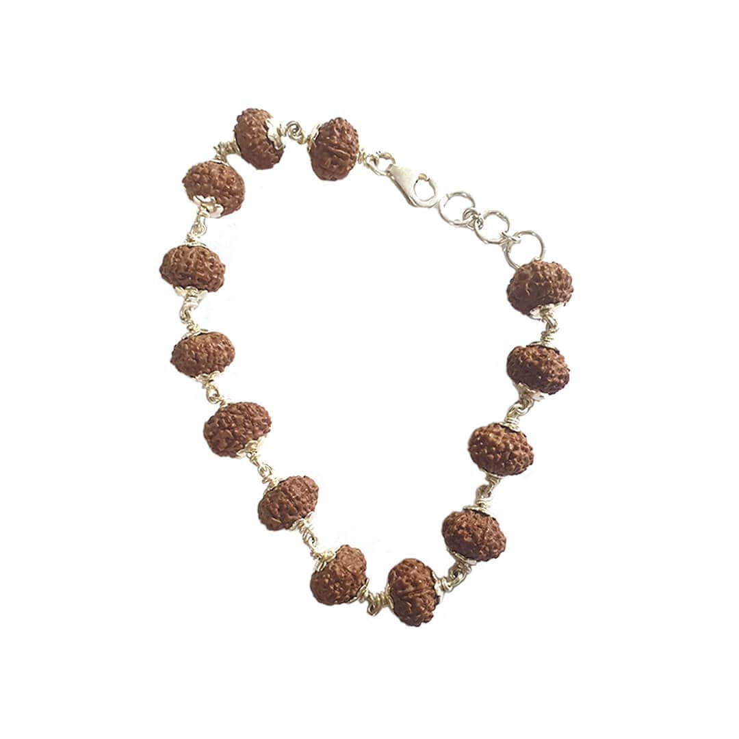 12 Mukhi Java Rudraksha Bracelet in Silver - Etsy