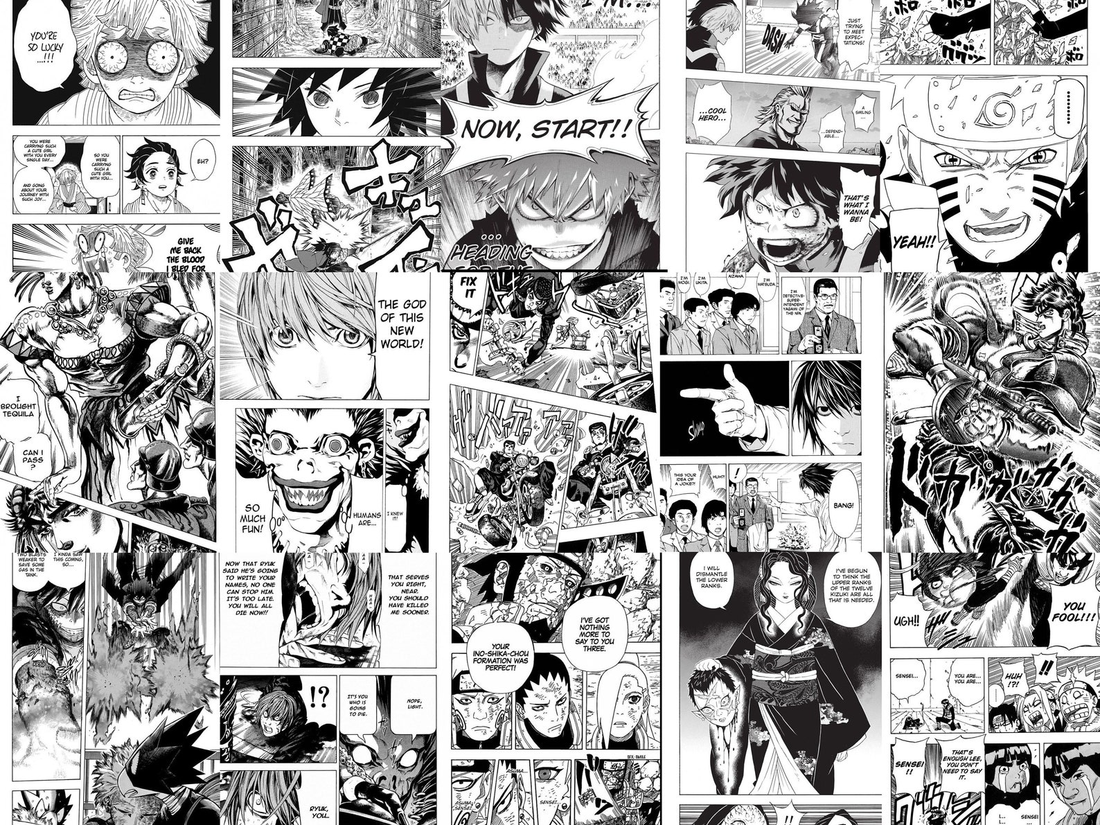 200pcs Shonen Manga Wall Collage + Bonus 20pcs, Anime, Manga, Aesthetic ...