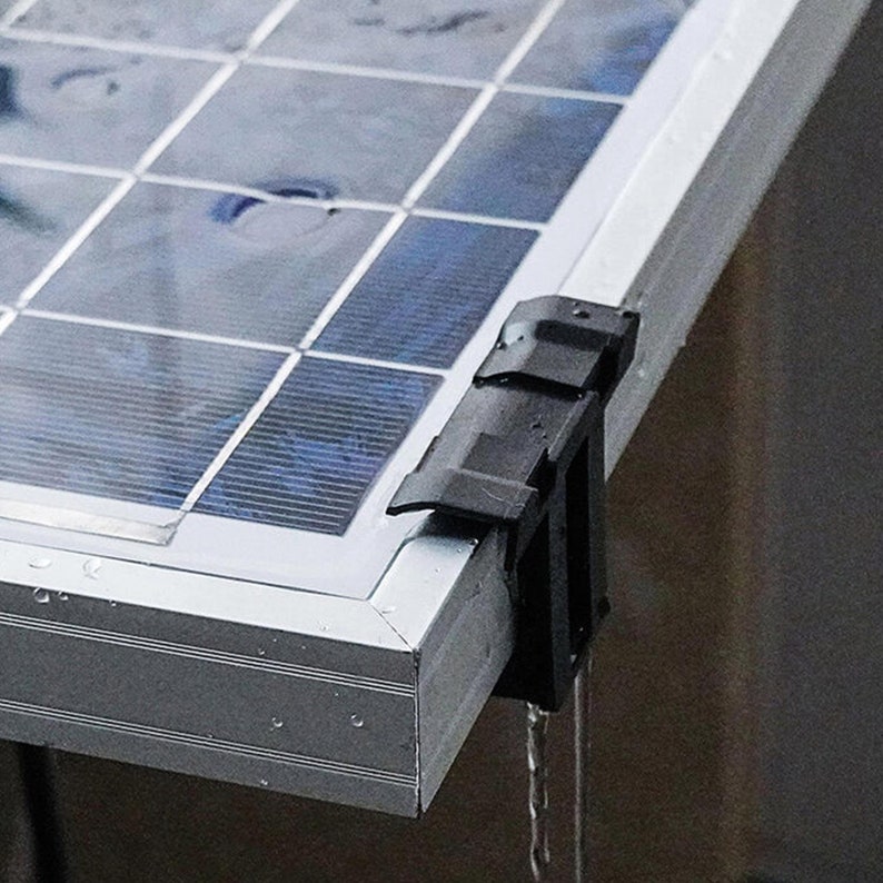 4x Solar Panel Cleaning Water Drain Clip Drainage Clip Bracket - Etsy