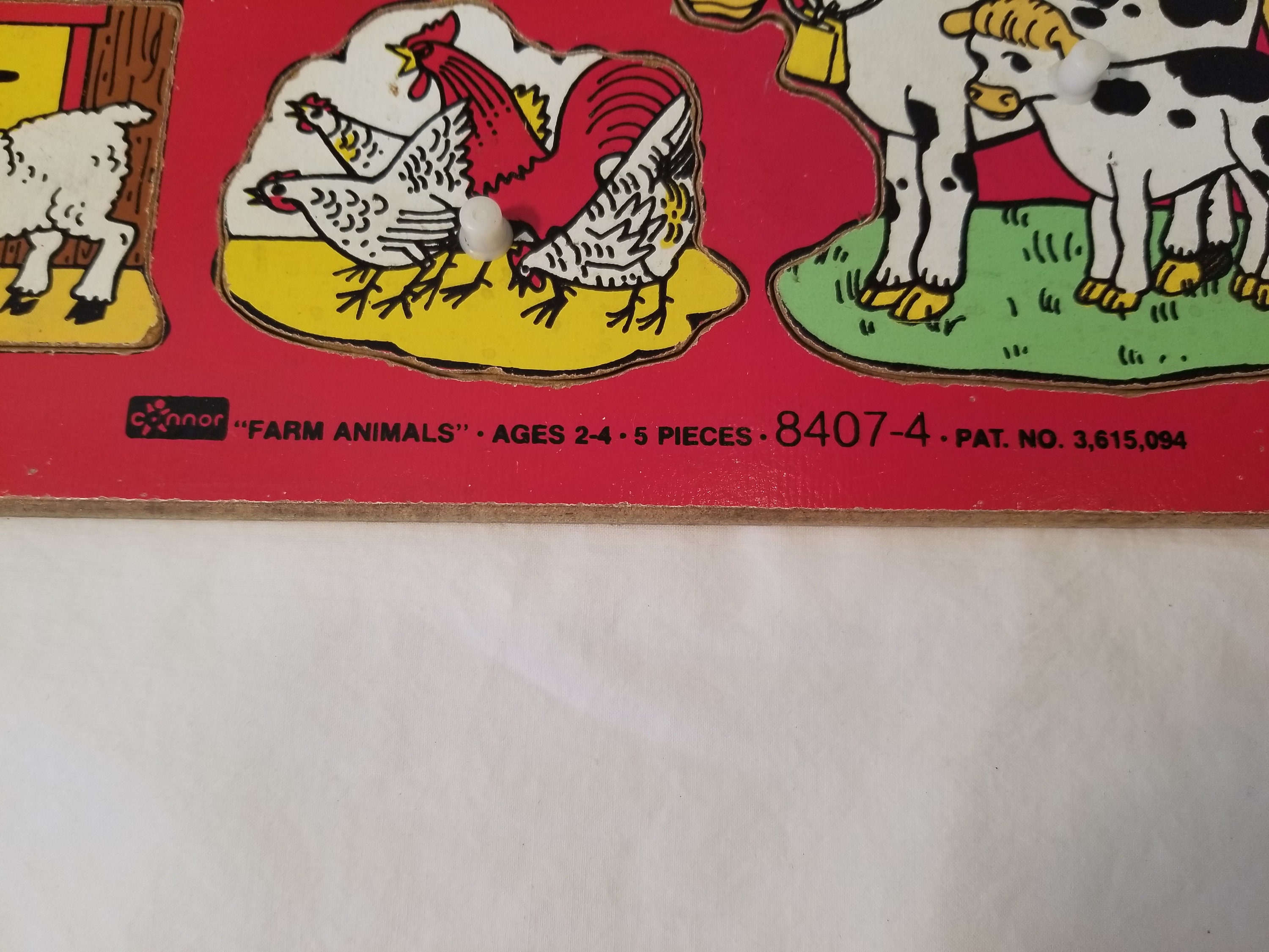 Vintage Connor Farm Children's Puzzle Ages 2-4 - Etsy