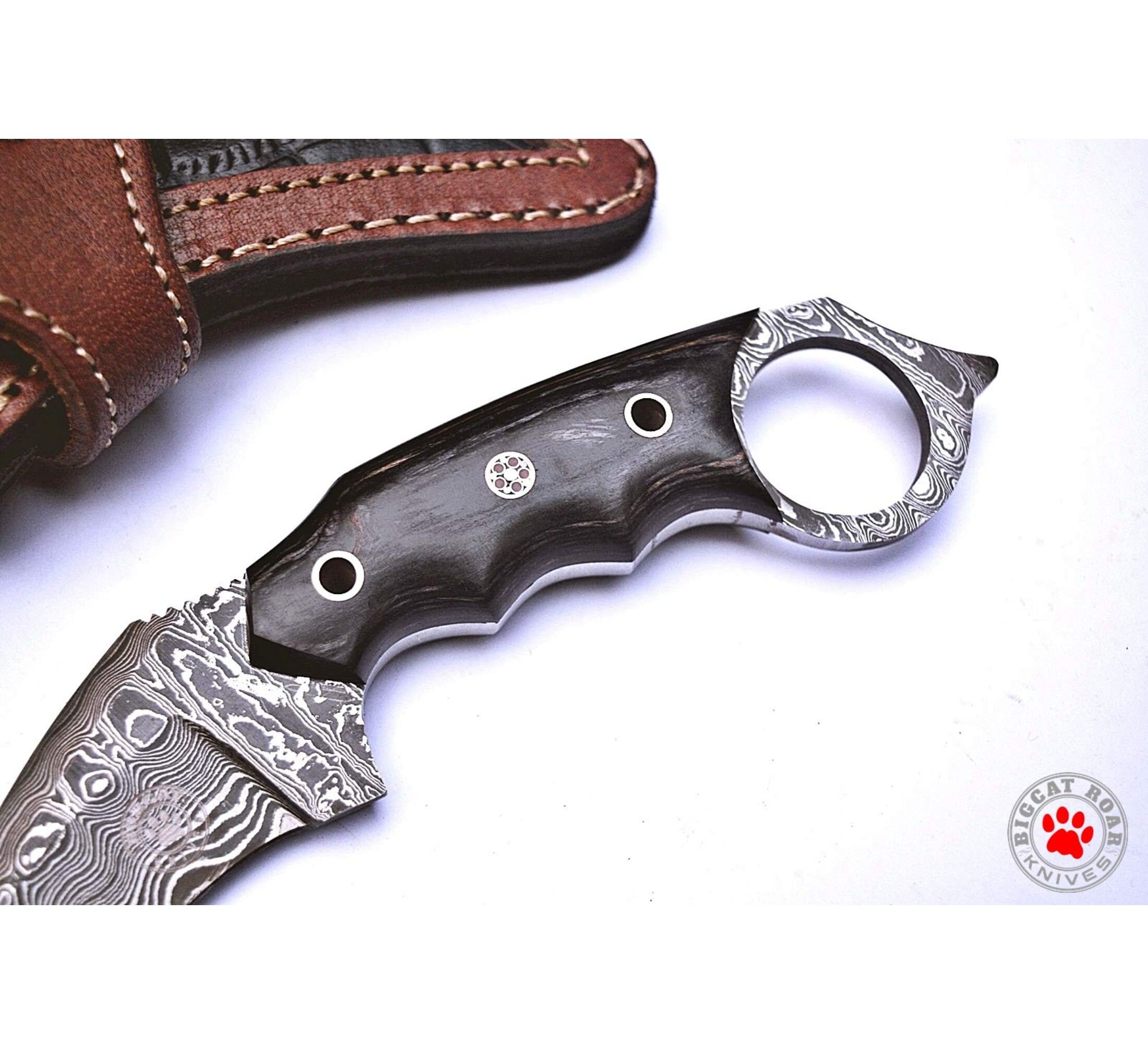 Custom Handmade Karambit Knife Tactical Combat EDC Full Tang | Etsy