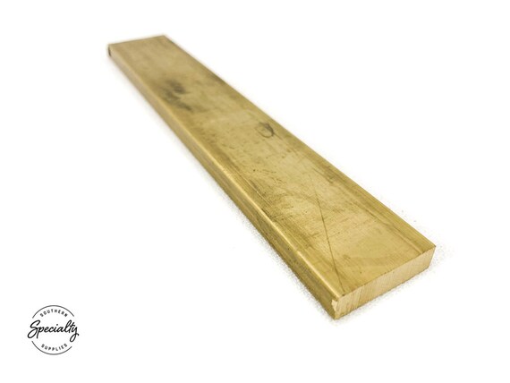 1/4 X 1 C360 BRASS FLAT BAR 6 Long Solid | Etsy