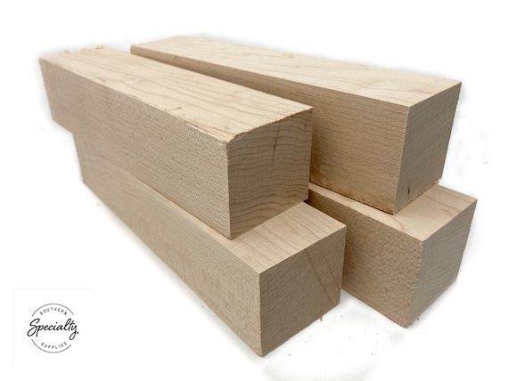 2 X 2 X 8 Hard Maple Turning Blanks 4 Pack | Etsy