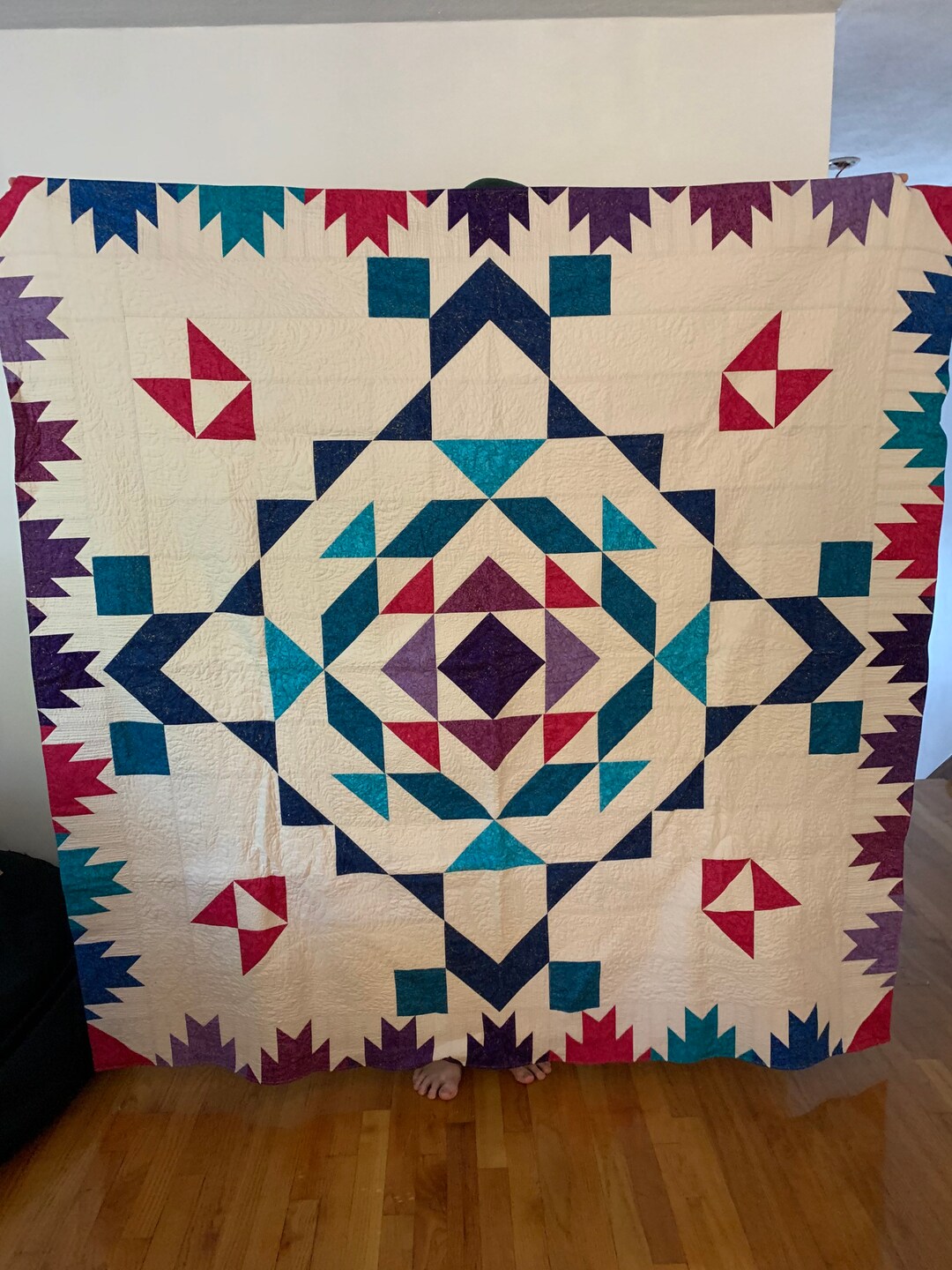Handmade Throw Quilt - Etsy