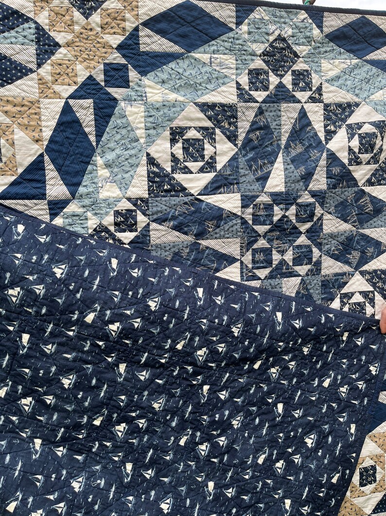 Sailing the Blue Quilt - Etsy