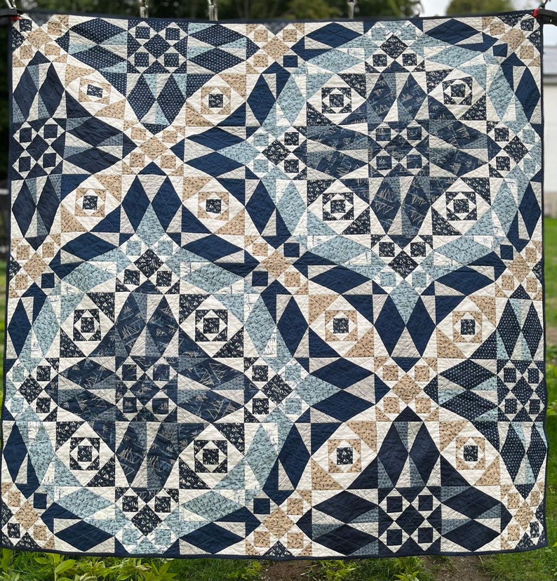 Sailing the Blue Quilt - Etsy