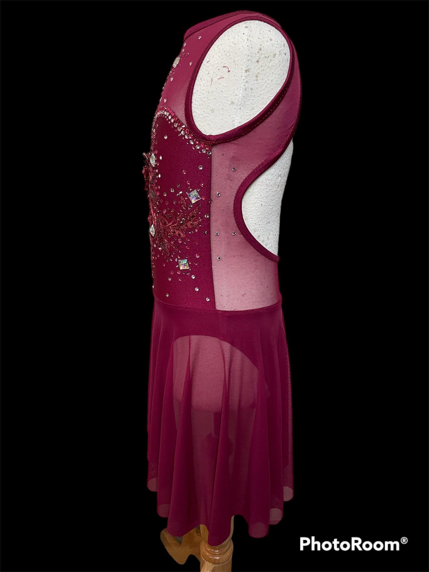 Beautiful Wine Coloured Lyrical Modern Dance Costume. Age 11 “rose ...