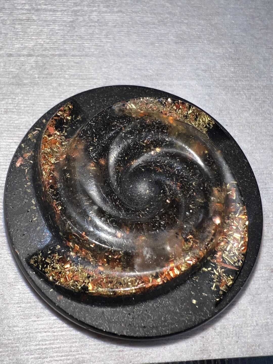 Orgonite Pocket Magnetite Vortex Torus Hematite Silver Elite Shungite ...