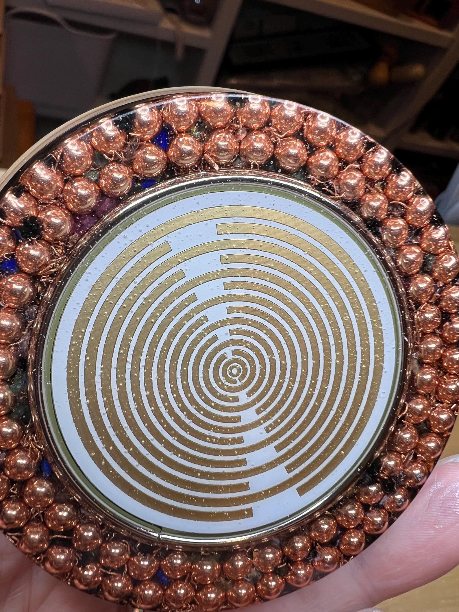 Pocket Orgonite MWO Gold Metal - Etsy