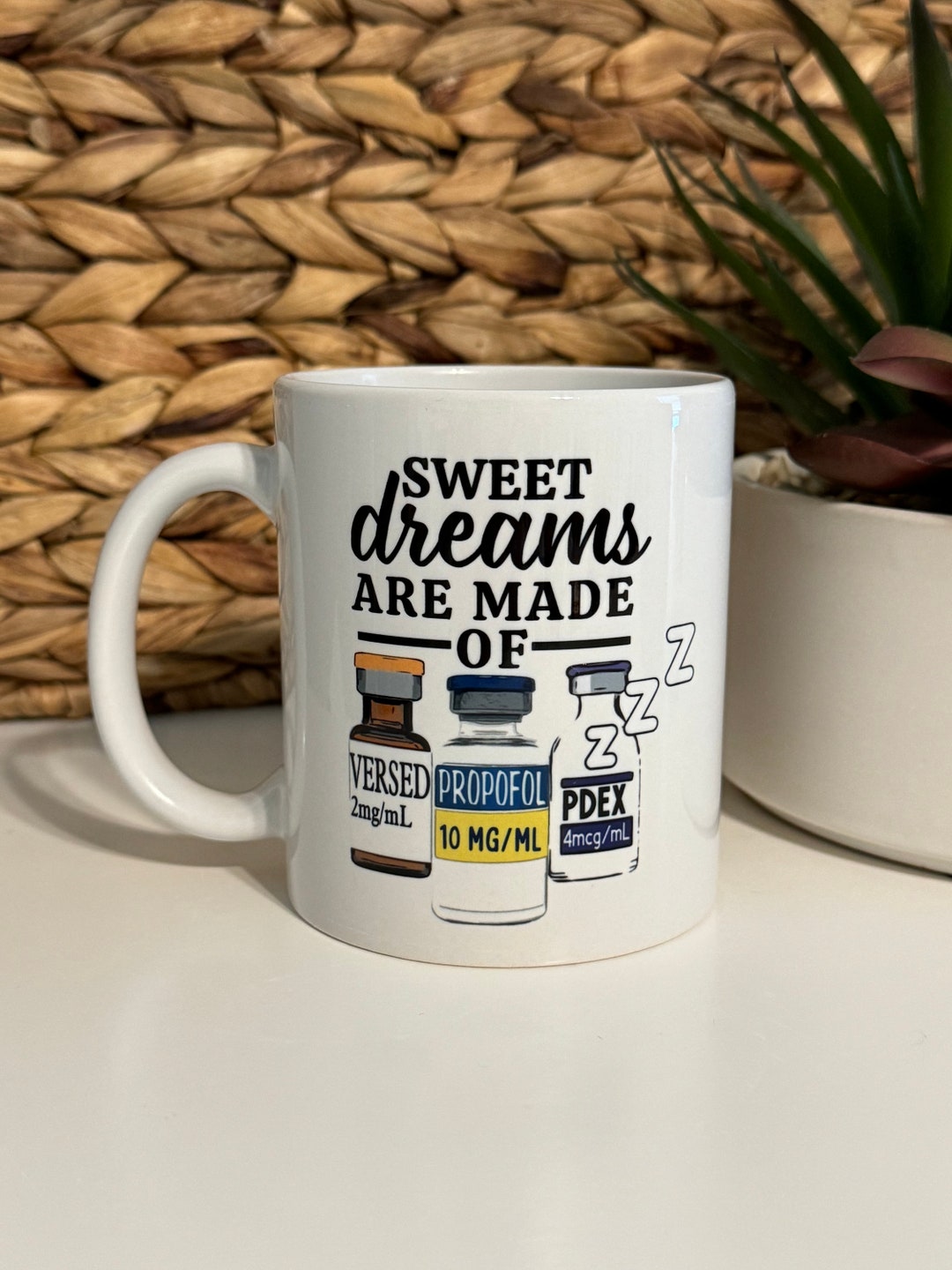 Sweet Dreams Mug Anesthesia Coffee Cup Funny Anesthesia Coffee Mug ...