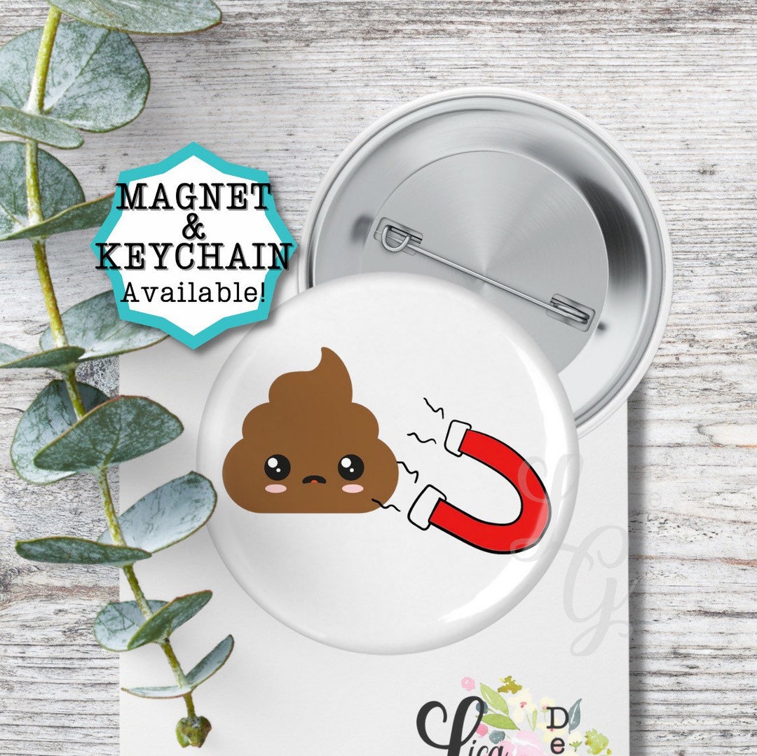 Shit Magnet Funny Pin Funny Magnet Button Pin Funny Keychain Nurse Gift Anesthesia Gift Funny ...