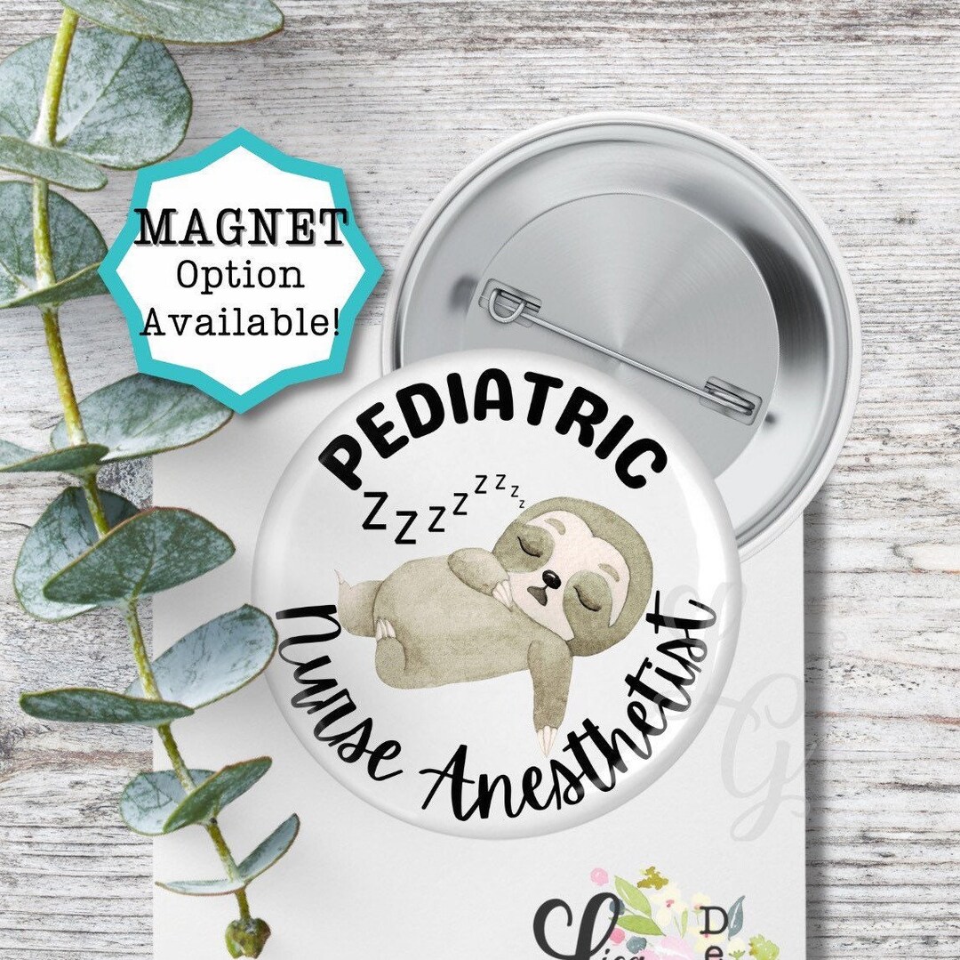 Pediatric Nurse Anesthetist Pin Anesthesia Magnet Sweet Anesthesia ...