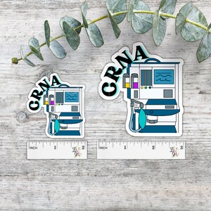 CRNA Anesthesia Machine Sticker Anesthesia Sticker CRNA Sticker Vinyl ...
