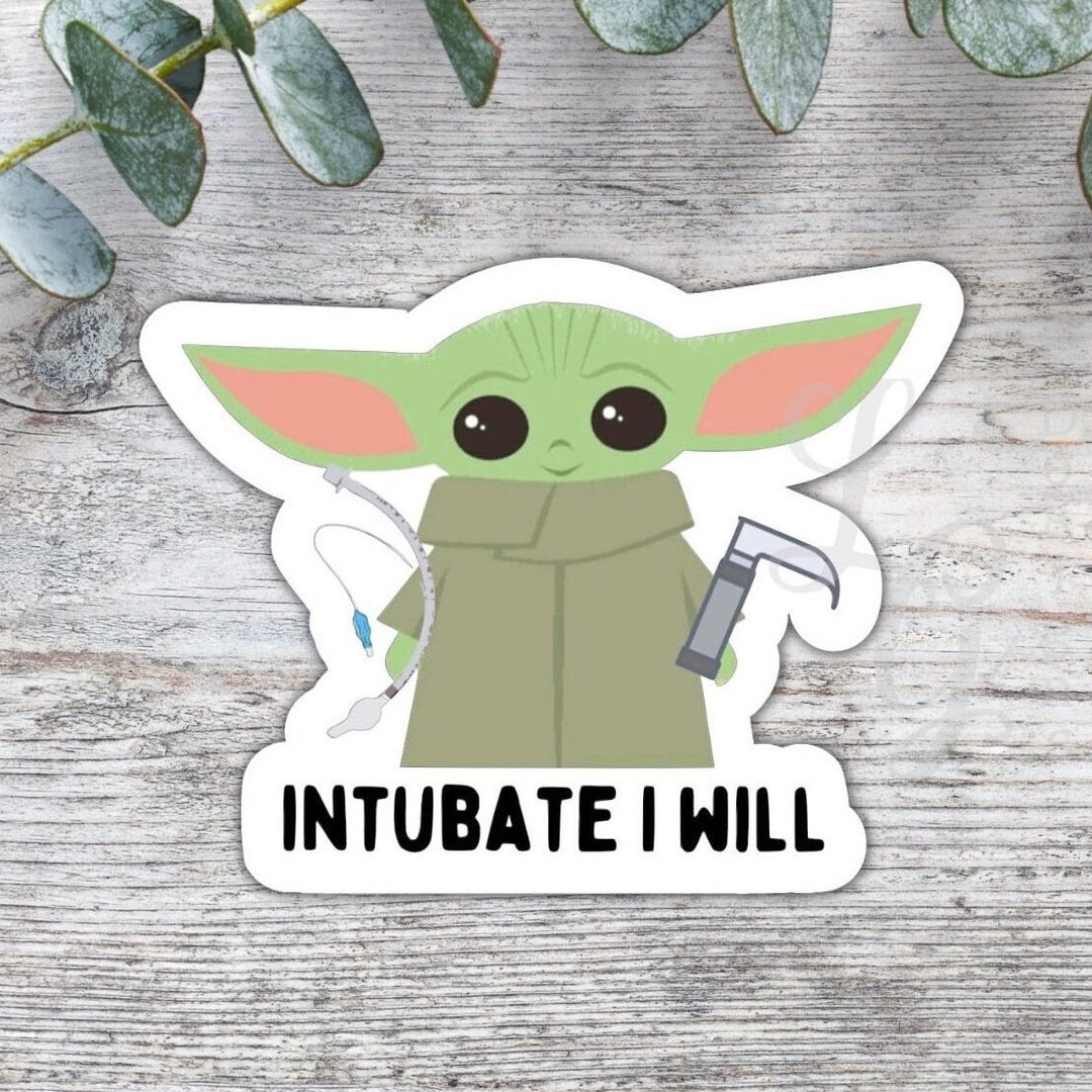 Intubate I Will Sticker Anesthesia Sticker CRNA Sticker Vinyl Sticker ...