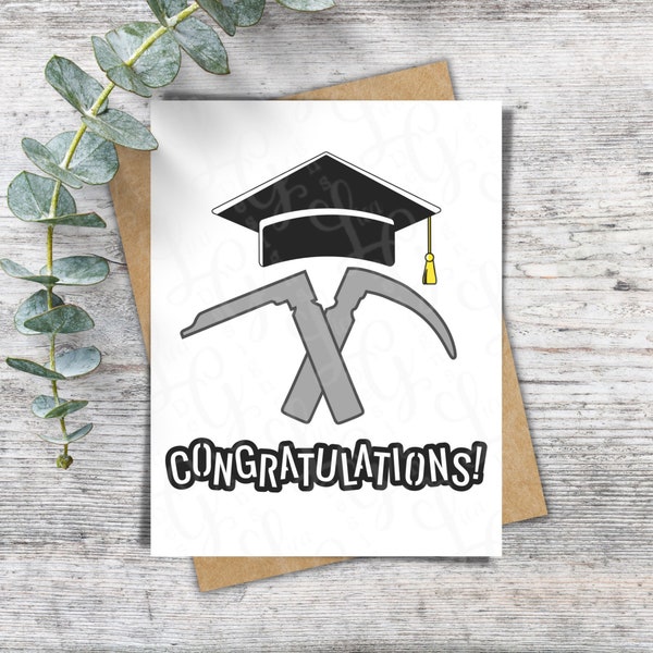 Crna Graduation Card - Etsy
