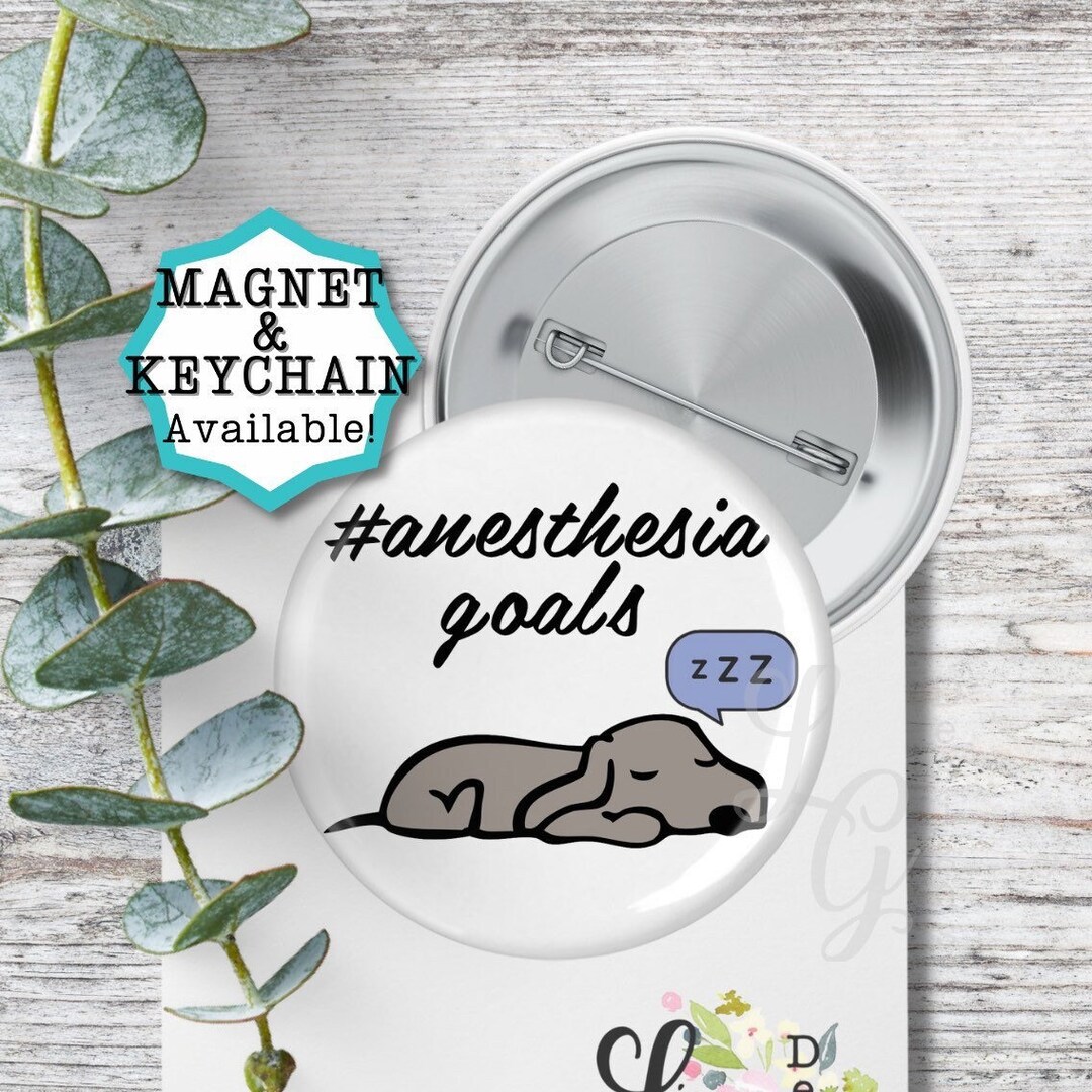 Anesthesia Pin Anesthesia Magnet Dog Anesthesia Goals Pediatric ...