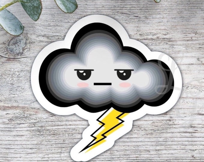 Official Black Cloud Sticker, Embrace the Ominous Allure, Die-cut ...