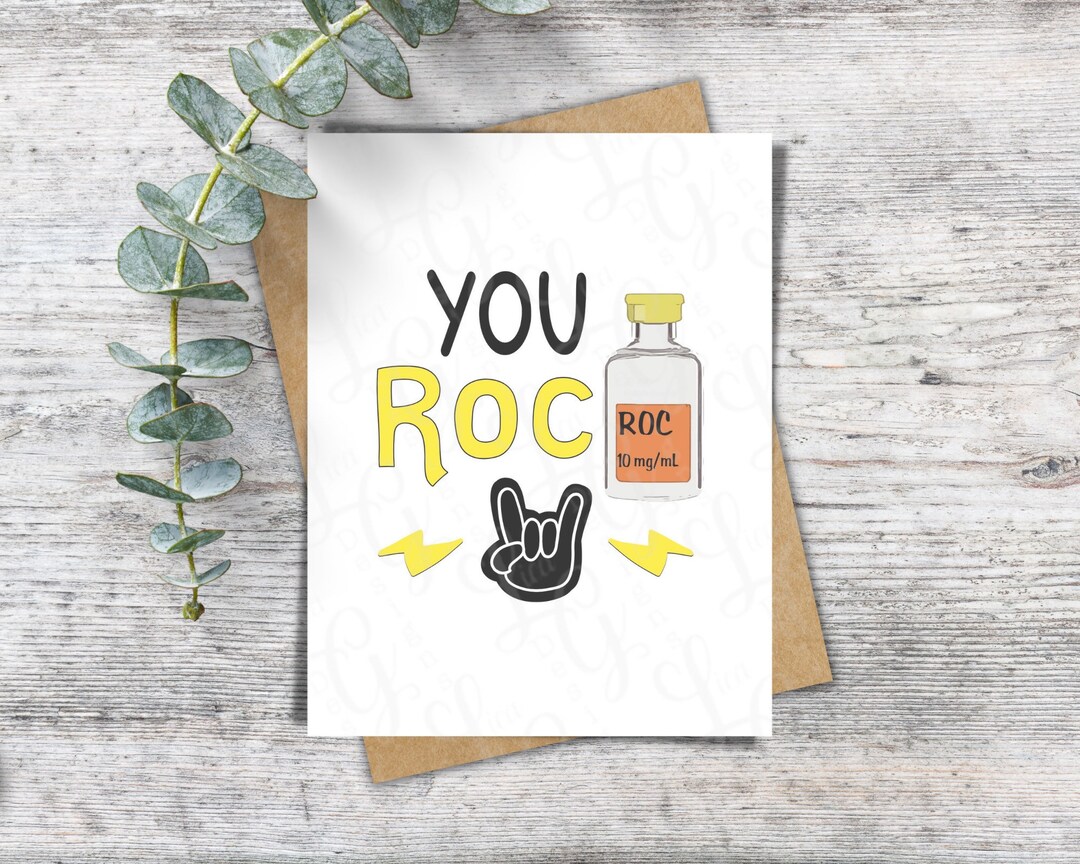 You Roc Anesthesia Card Funny Anesthesia Card CRNA Card CRNA Gift ...