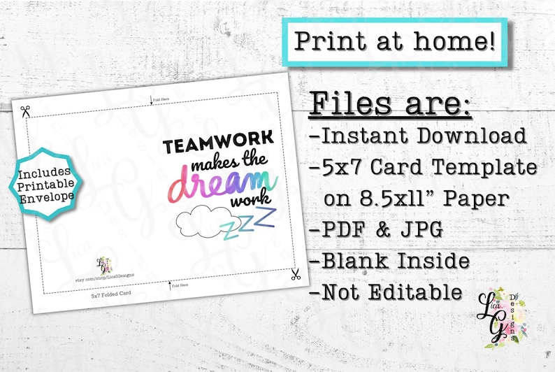 Anesthesia Printable Card Instant Digital Download Teamwork - Etsy