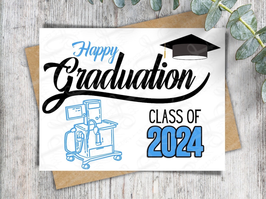 Anesthesia Graduation Card Anesthesia Card Funny Anesthesia Card CRNA ...