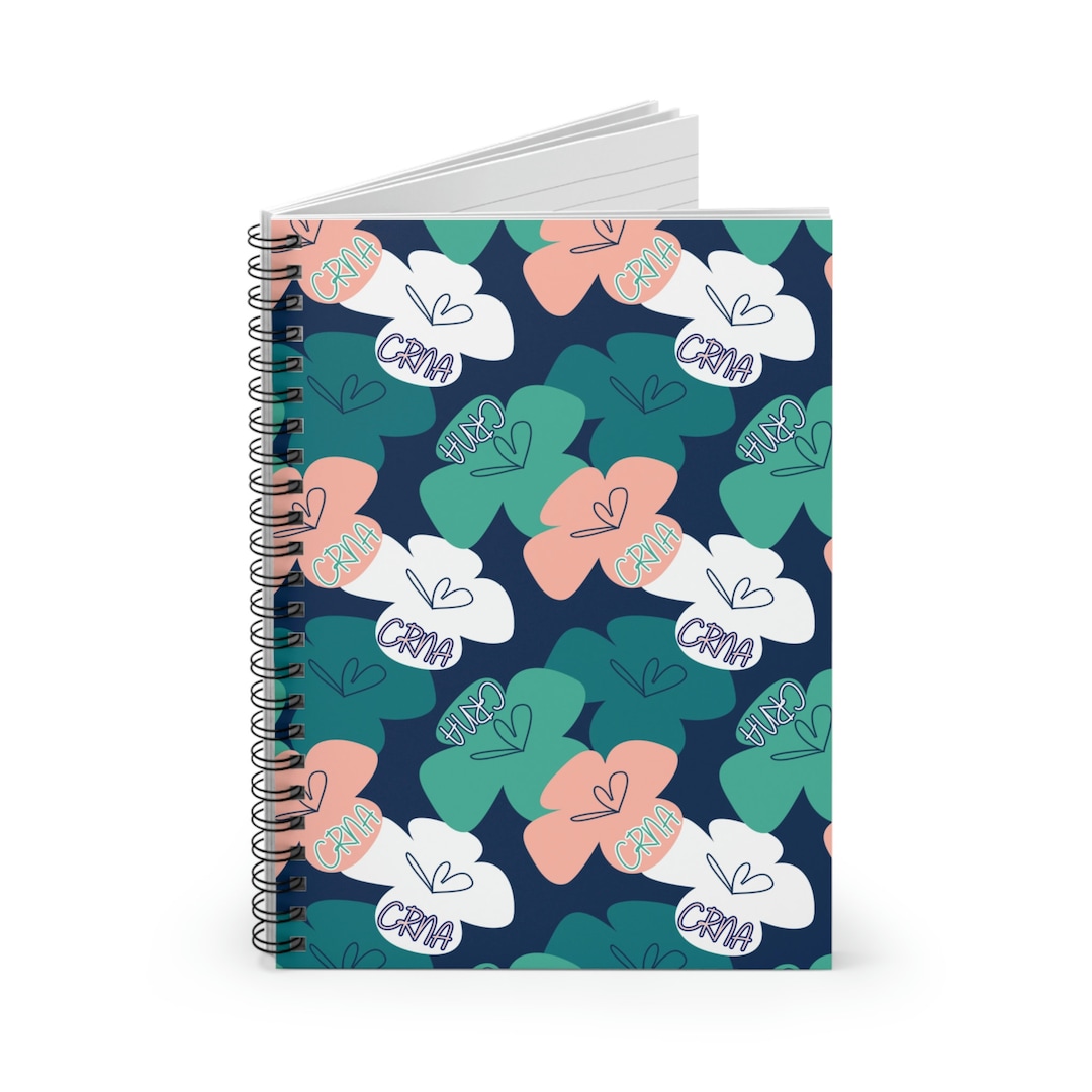 Anesthesia Notebook Floral Nurse Anesthetist Pretty Flowers - Etsy