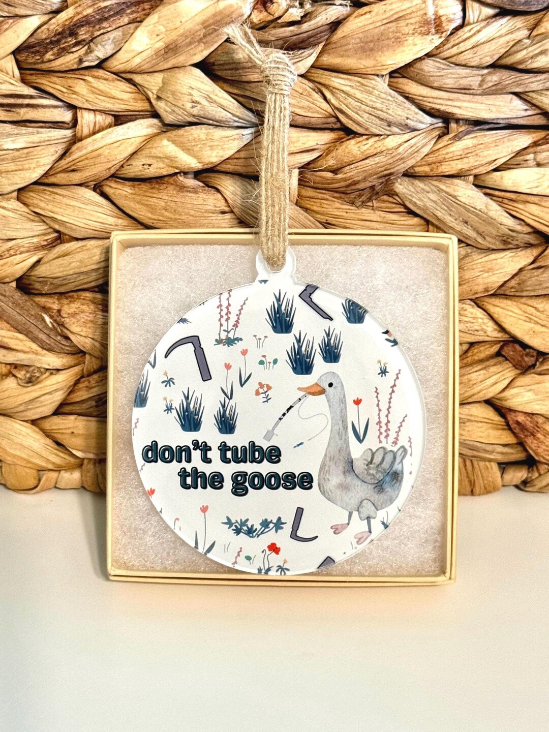 Anesthesia Ornament Dont Tube the Goose Ornament Anesthesia Christmas ...