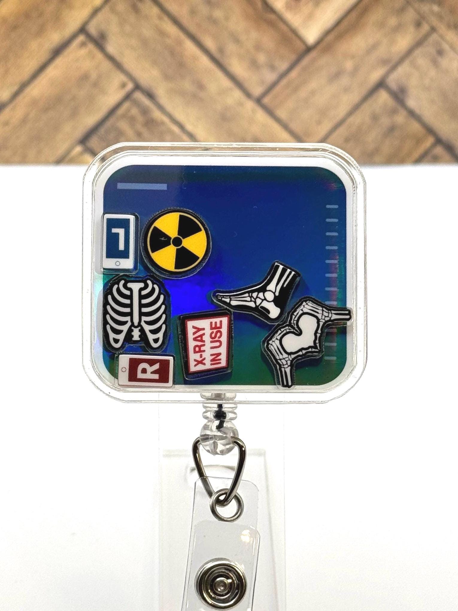 Xray Tech Shaker Badge Reel Radiology Shaker Badge Reel Xray Badge Reel ...