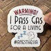 Warning I Pass Gas Sticker/anesthesia Sticker/crna - Etsy