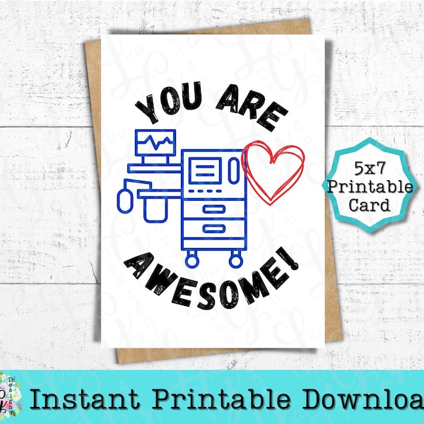 Anesthesia Thank You Card - Etsy Canada