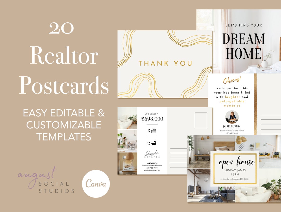 20 Realtor Postcard Template Real Estate Postcards Realtor Marketing ...