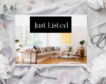 Real Estate Just Listed Postcards & Facebook Posts, Instant Download ...