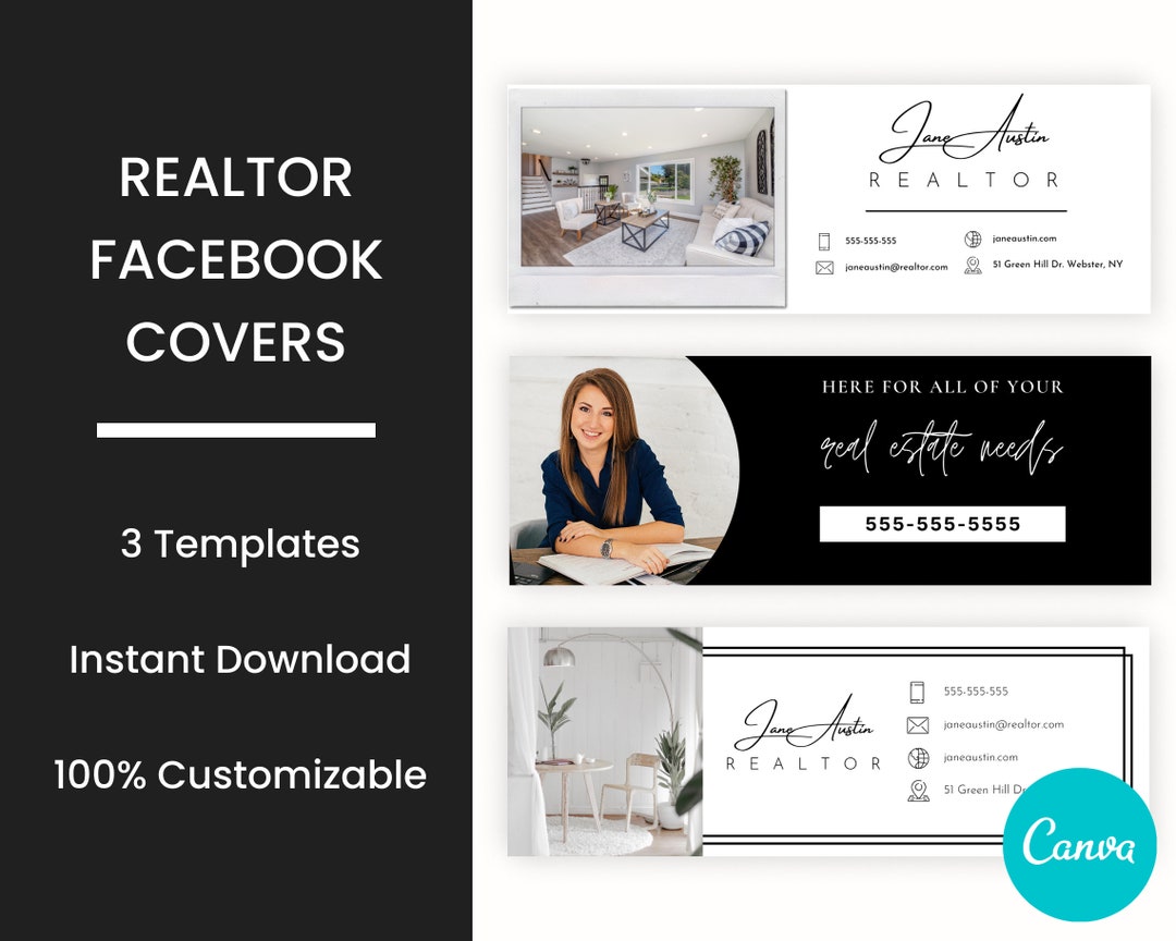 Realtor Modern Facebook Covers | Realtor Marketing | Facebook Cover ...