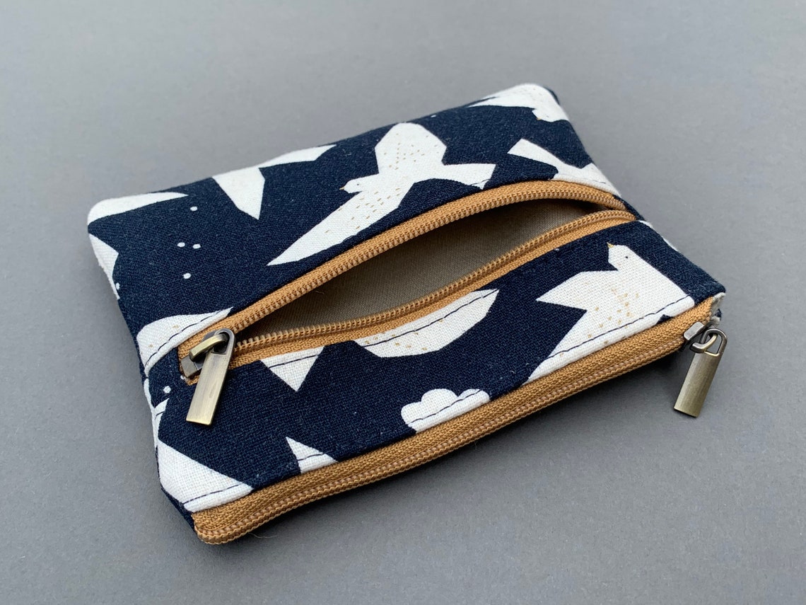 Fabric Coin Purse Cotton & Linen Fabric Purse Handmade Fabric Purse ...