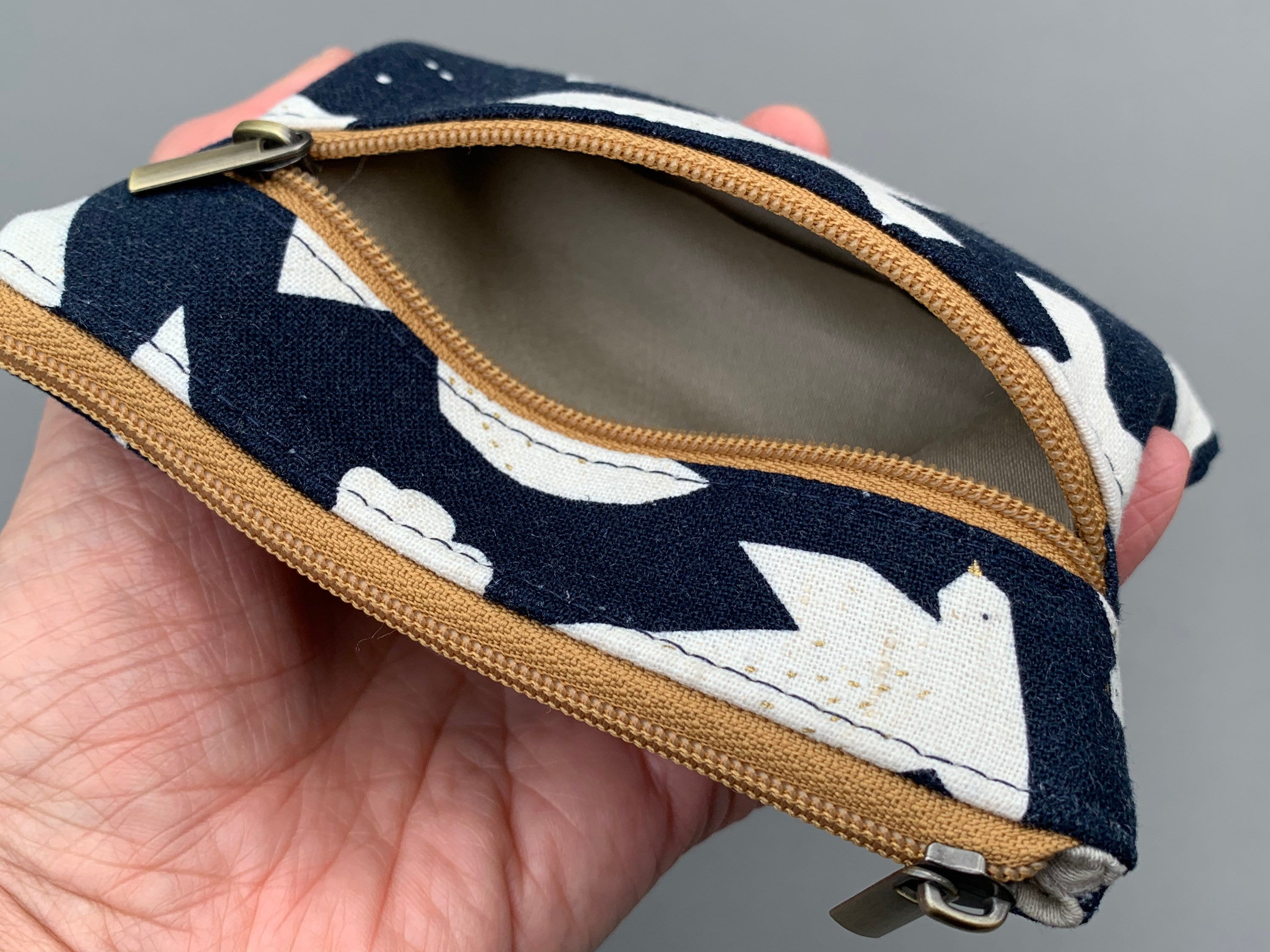 Fabric Coin Purse Cotton & Linen Fabric Purse Handmade Fabric Purse ...