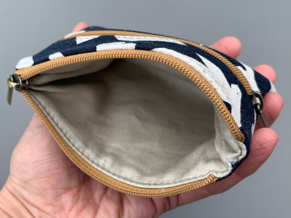 Fabric Coin Purse Cotton & Linen Fabric Purse Handmade Fabric Purse ...