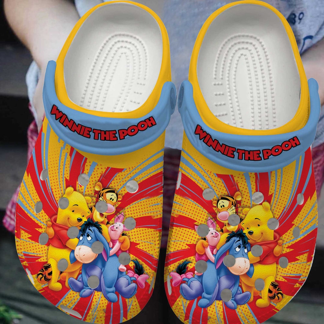 Winnie the Pooh Unisex Clogs Crocband, Winnie the Pooh Clogs Shoes for ...
