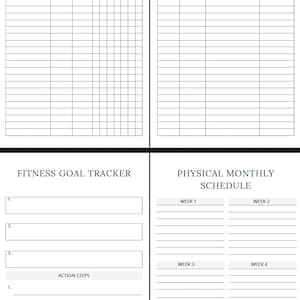 Comprehensive Nutrition Planner Template - Health Tracking, Meal Plans ...