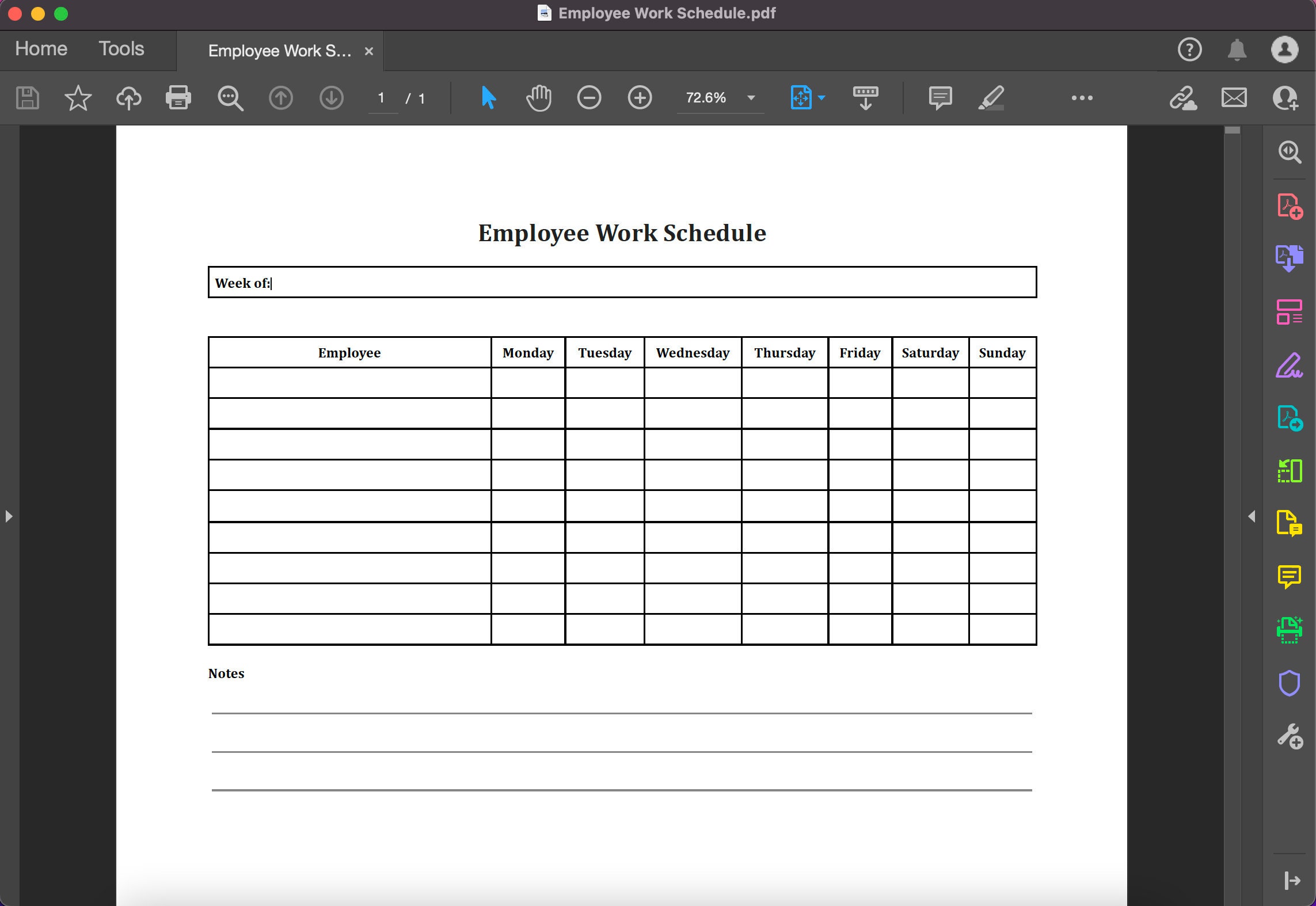 Employee Work Schedule. Pdf/google Docs. Employee Time Sheet. Employee ...