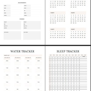 Ultimate Fitness Planner Template - Daily Workout Log, Meal & Water ...