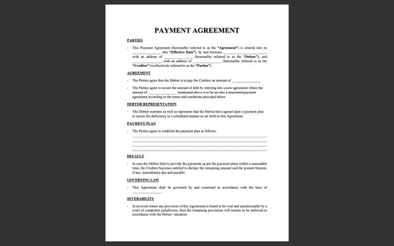 How To Write A Legal Contract For Payment
