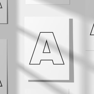 Printable Uppercase Letters. Printable Alphabet. 26 Pages. Letter ...