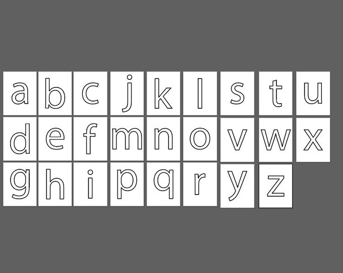 ABC Script Lowercase Letters PDF 27 Pages With Each Letter and One Page ...