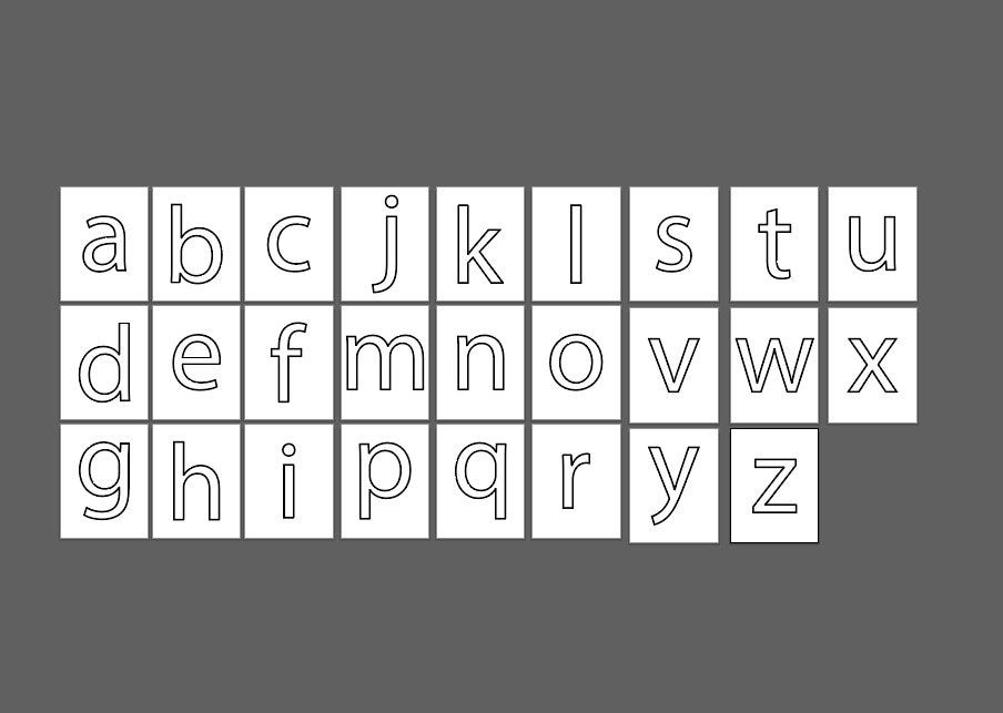 Printable Lowercase Letters. Printable Alphabet. 26 Pages. Letter ...