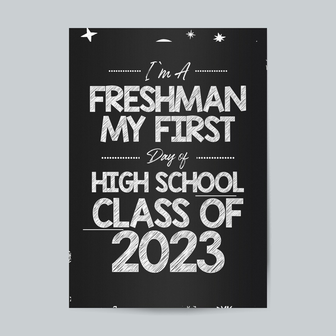 First Day of High School Sign First Day of 11th Grade Sign Class of ...