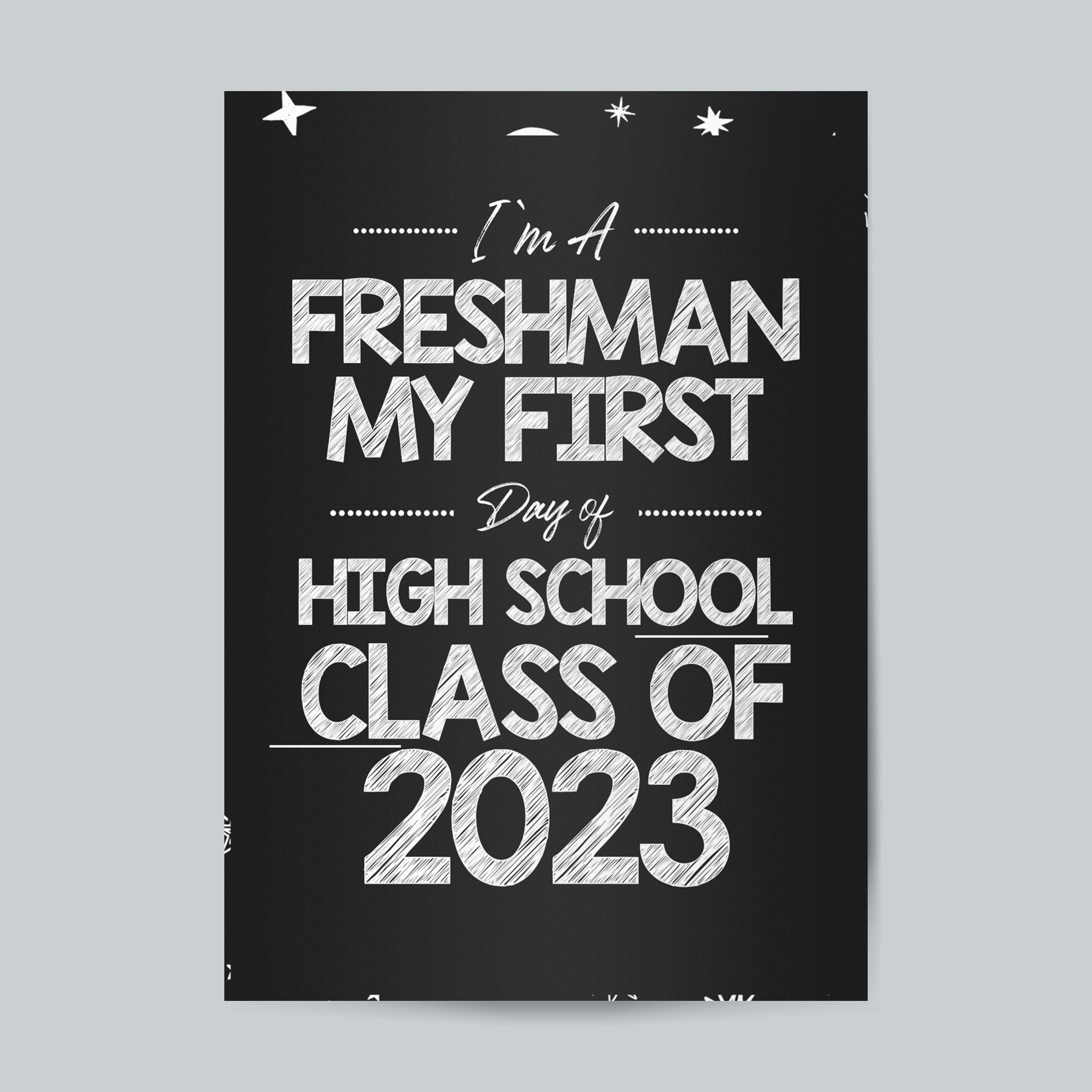 First Day of High School Sign First Day of 11th Grade Sign Class of ...